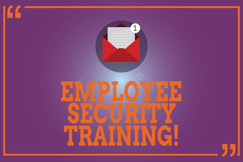 Conceptual Hand Writing Showing Employee Security Training. Business ...