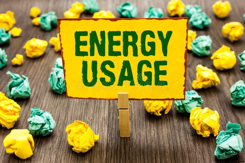 Conceptual Hand Writing Showing Energy Usage. Business Photo Text ... Conceptual Hand Writing Showing Energy Usage. Business Photo Text ...