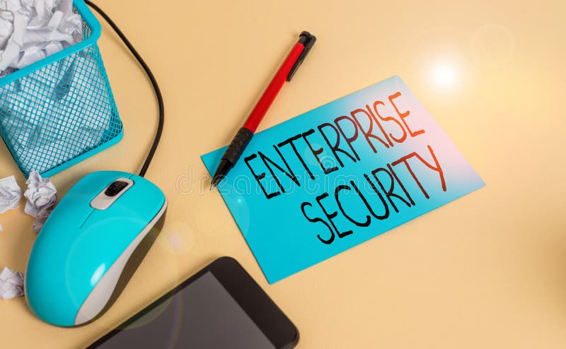 Conceptual Hand Writing Showing Enterprise Security. Business Photo ...