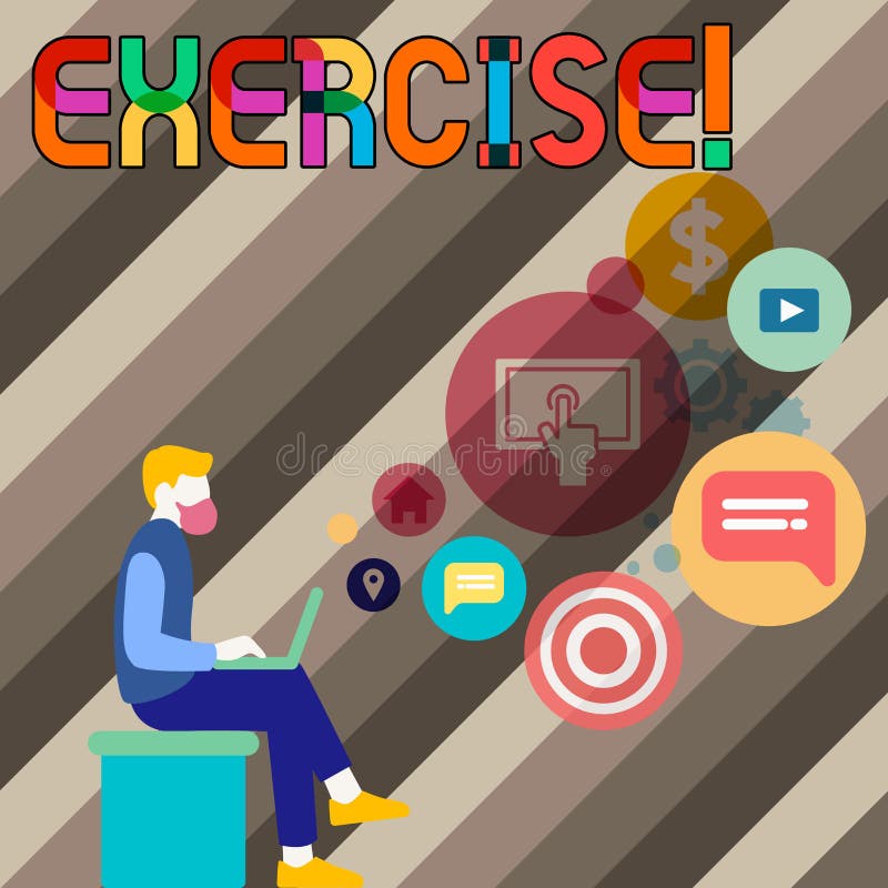 Conceptual Hand Writing Showing Exercise. Business Photo Showcasing ...