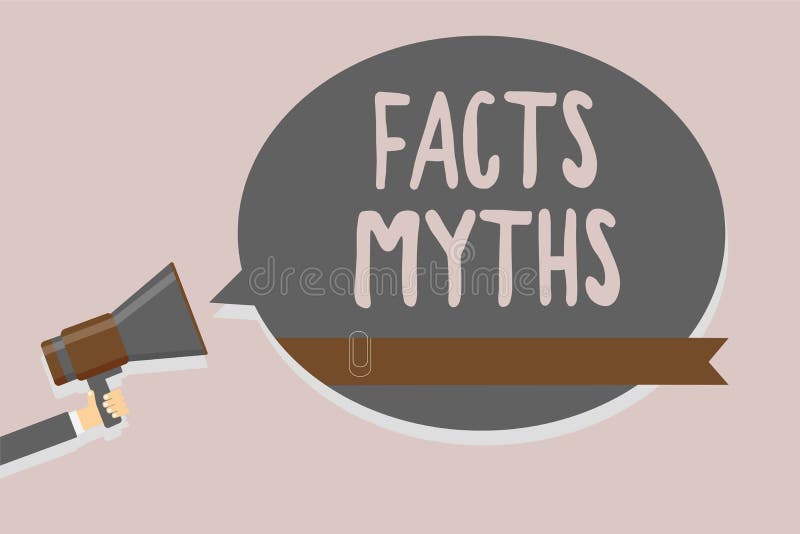 Conceptual Hand Writing Showing Facts Myths. Business Photo Text Work ... Conceptual Hand Writing Showing Facts Myths. Business Photo Text Work ...