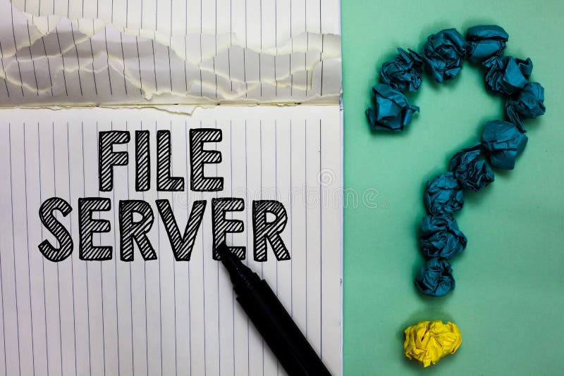 Conceptual Hand Writing Showing File Server Business Photo Text Device Which Controls Access To