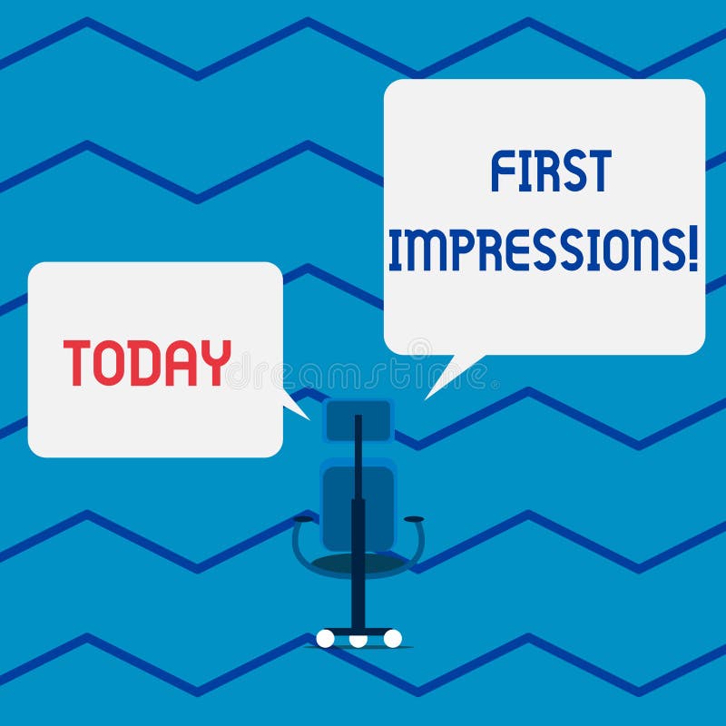Conceptual Hand Writing Showing First Impressions. Business Photo Text ...