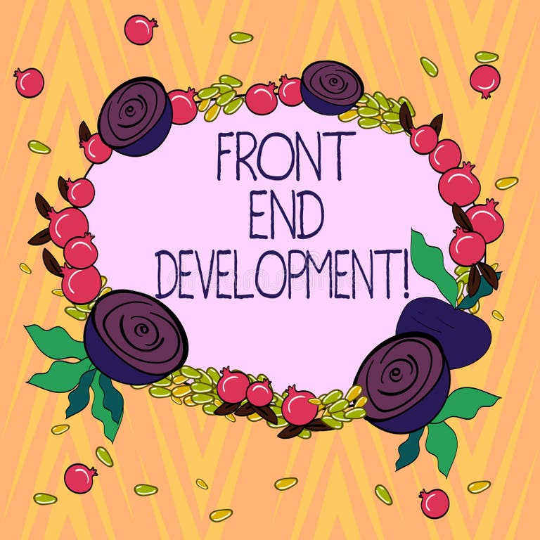 Conceptual Hand Writing Showing Front End Development. Business Photo Text Altering Data To ...