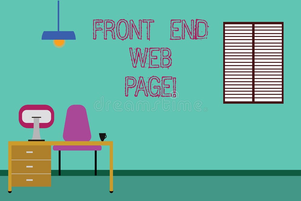 Conceptual Hand Writing Showing Front End Web Page. Business Photo ...
