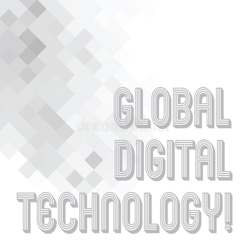 Conceptual Hand Writing Showing Global Digital Technology. Business ...