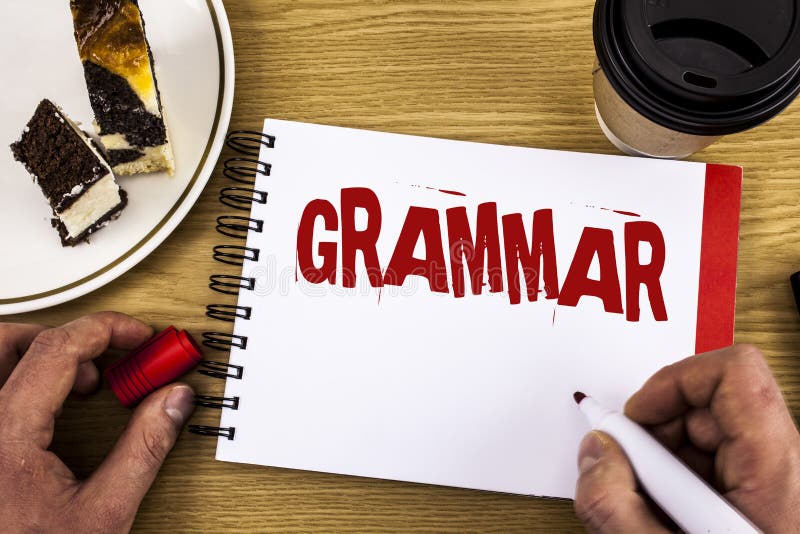 Conceptual Hand Writing Showing Grammar. Business Photo Showcasing ...