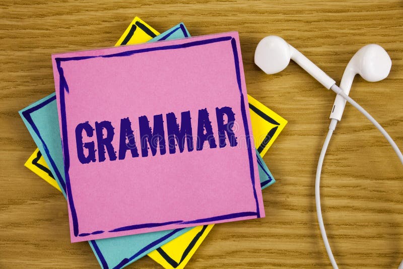 Conceptual Hand Writing Showing Grammar. Business Photo Showcasing ...