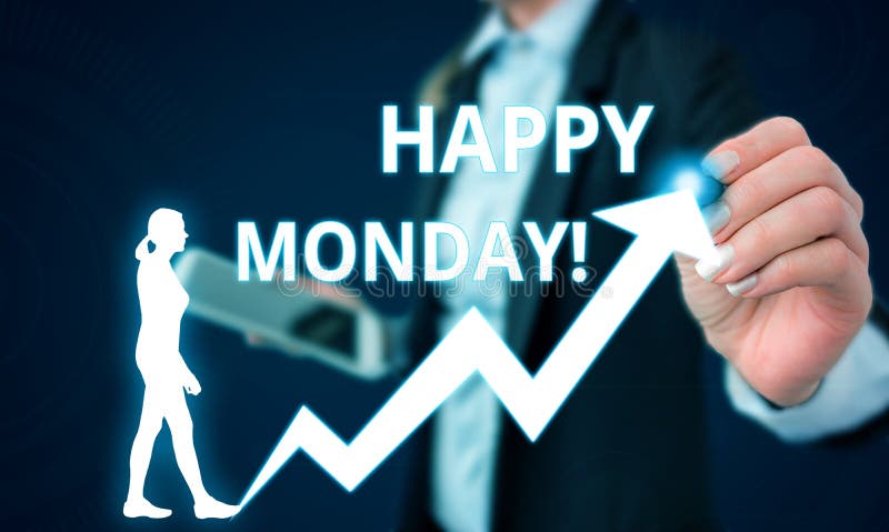 Conceptual Hand Writing Showing Happy Monday. Business Photo Text ... Conceptual Hand Writing Showing Happy Monday. Business Photo Text ...