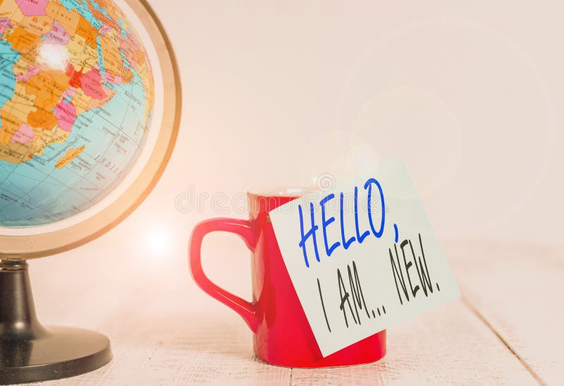 Conceptual Hand Writing Showing Hello I am New. Business Photo ...
