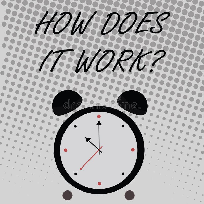 Conceptual Hand Writing Showing How Does it Workquestion. Business ...