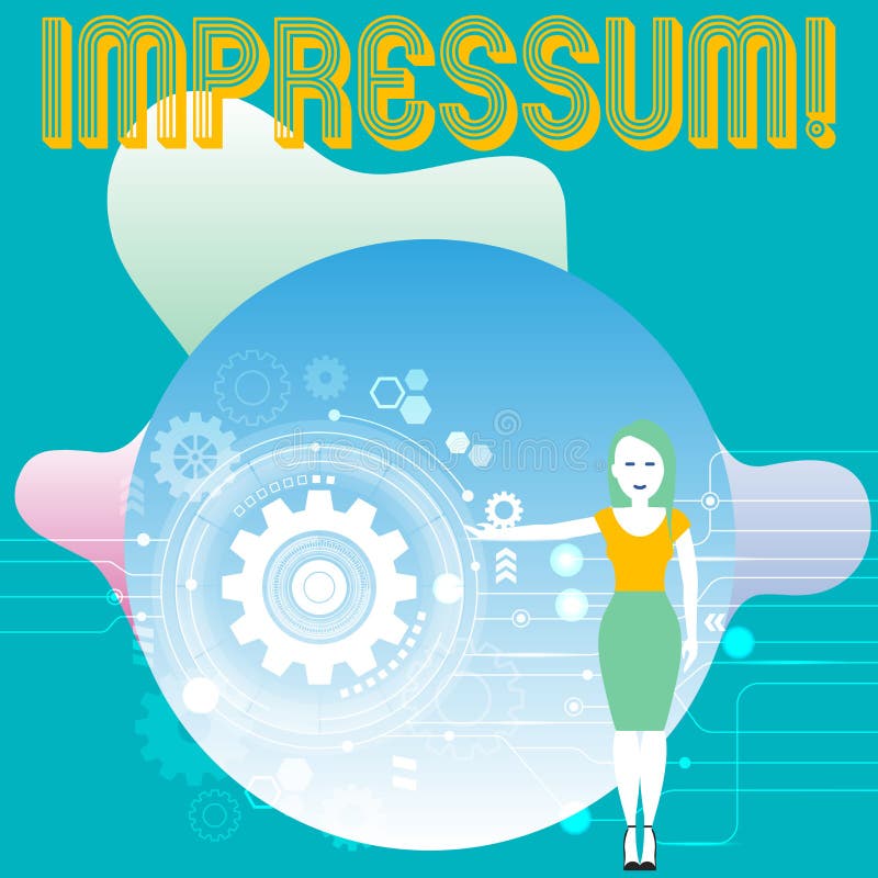 Conceptual Hand Writing Showing Impressum. Business Photo Text ...