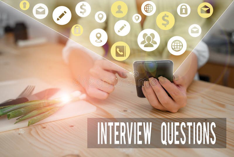 Conceptual Hand Writing Showing Interview Questions. Business Photo ...