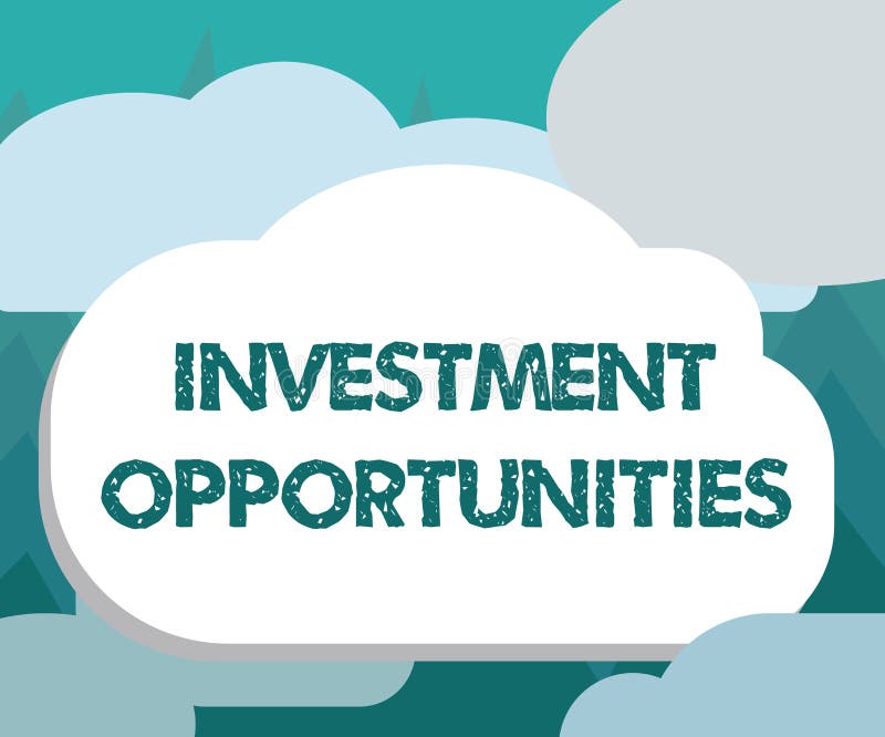 Conceptual Hand Writing Showing Investment Opportunities. Business ... Conceptual Hand Writing Showing Investment Opportunities. Business ...