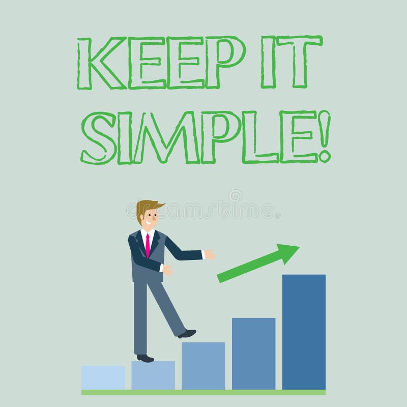 Keep it simple stock illustration. Illustration of simple - 51230907