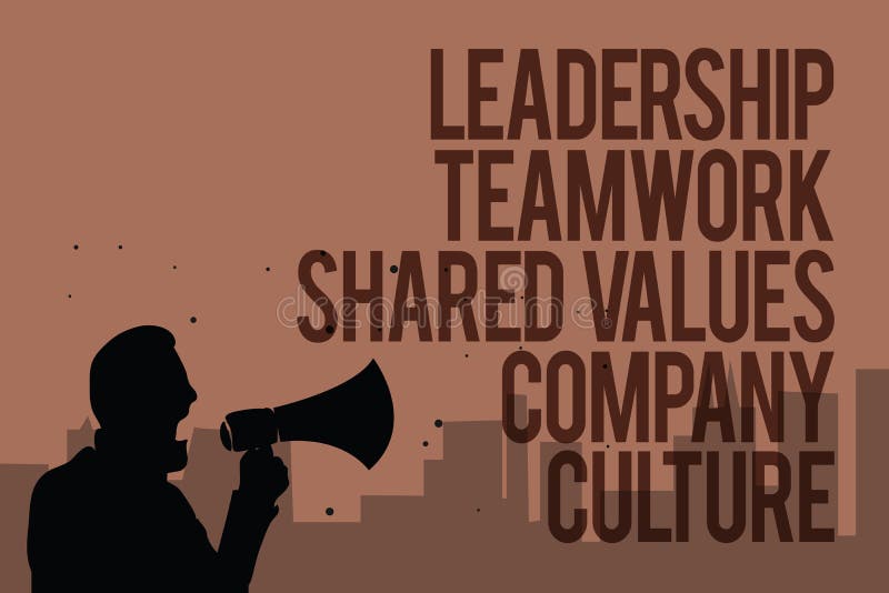 Conceptual Hand Writing Showing Leadership Teamwork Shared Values ... Conceptual Hand Writing Showing Leadership Teamwork Shared Values ...