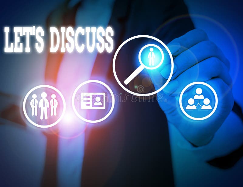 Conceptual Hand Writing Showing Let S Discuss. Business Photo Text ... Conceptual Hand Writing Showing Let S Discuss. Business Photo Text ...