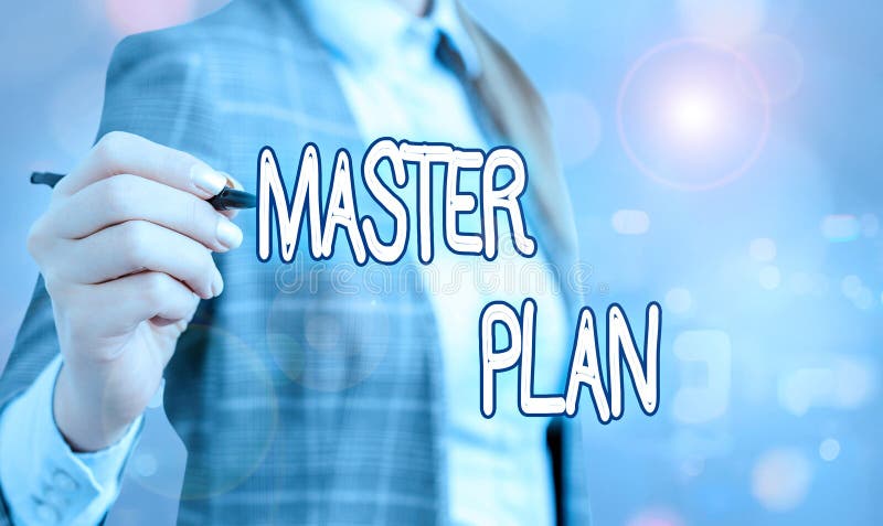Conceptual Hand Writing Showing Master Plan. Business Photo Showcasing ...