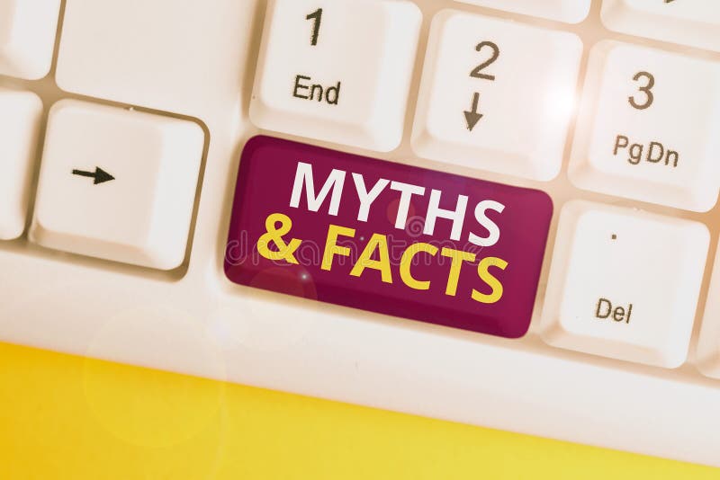 Conceptual Hand Writing Showing Myths and Facts. Business Photo Text ... Conceptual Hand Writing Showing Myths and Facts. Business Photo Text ...