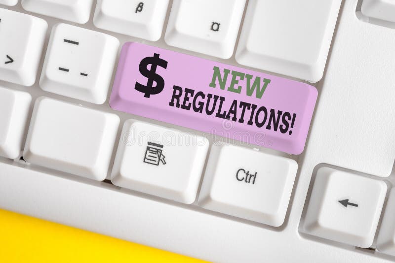 Conceptual Hand Writing Showing New Regulations. Business Photo ... Conceptual Hand Writing Showing New Regulations. Business Photo ...