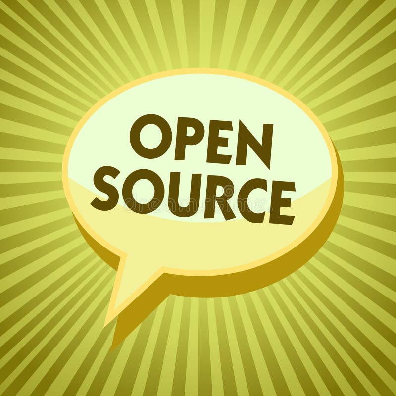 Conceptual Hand Writing Showing Open Source. Business Photo Showcasing ...