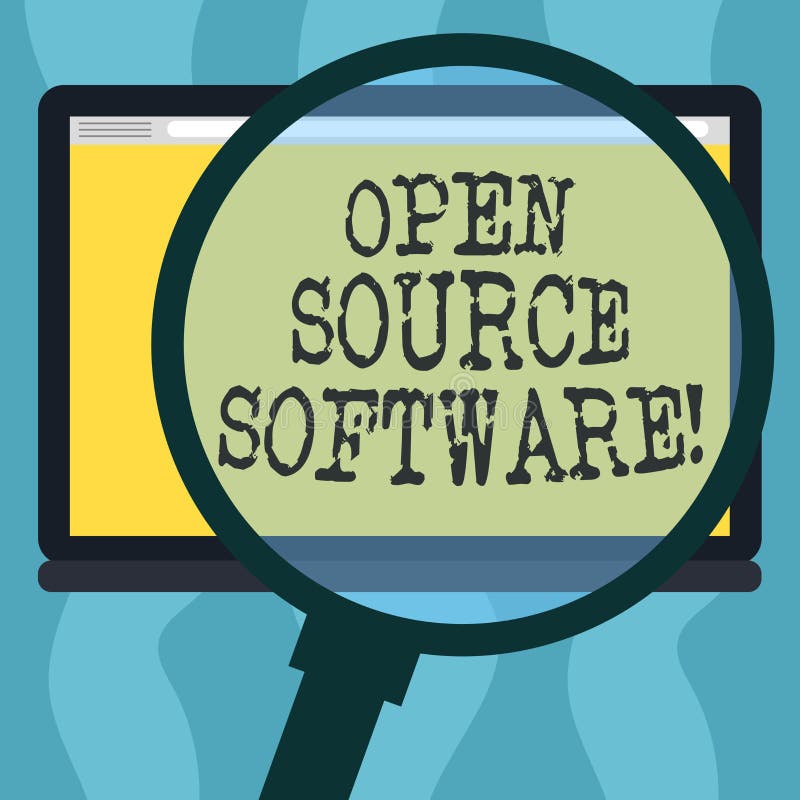Conceptual Hand Writing Showing Open Source Software Business Photo Showcasing Software With