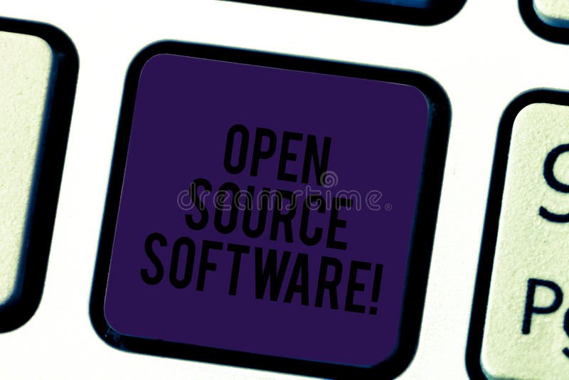 Conceptual Hand Writing Showing Open Source Software. Business Photo ...