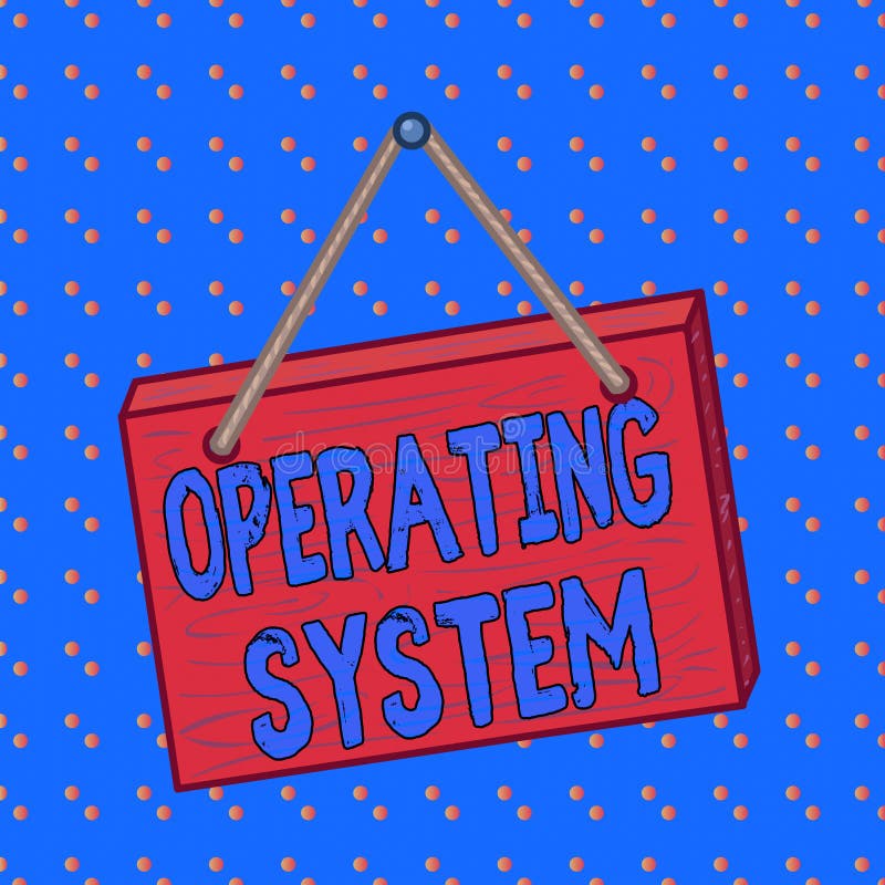 Conceptual Hand Writing Showing Operating System. Business Photo ...