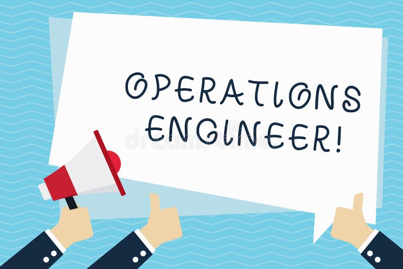 Conceptual Hand Writing Showing Operations Engineer. Business Photo ...