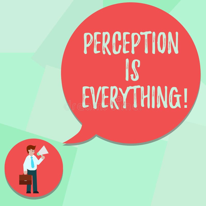 Conceptual Hand Writing Showing Perception is Everything. Business ...