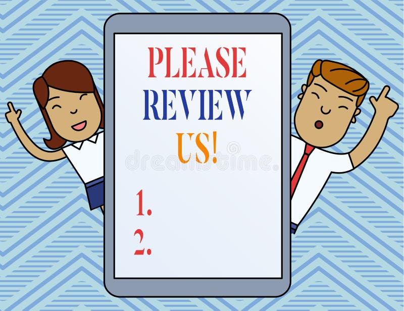 Conceptual Hand Writing Showing Please Review Us. Business Photo Text ... Conceptual Hand Writing Showing Please Review Us. Business Photo Text ...