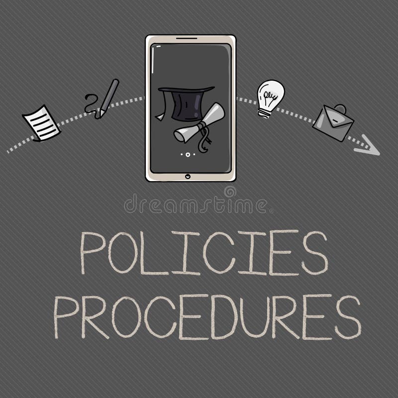 Policies and Procedures Concept. Chart with Keywords and Icons on Gray ... Policies and Procedures Concept. Chart with Keywords and Icons on Gray ...