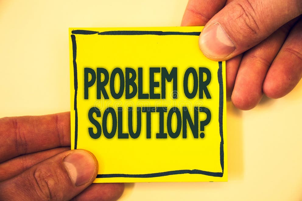 Conceptual Hand Writing Showing Problem or Solution Question. Business ...