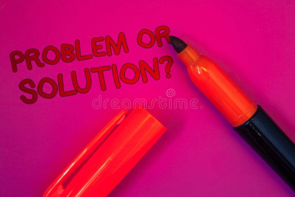 Conceptual Hand Writing Showing Problem or Solution Question. Business ...