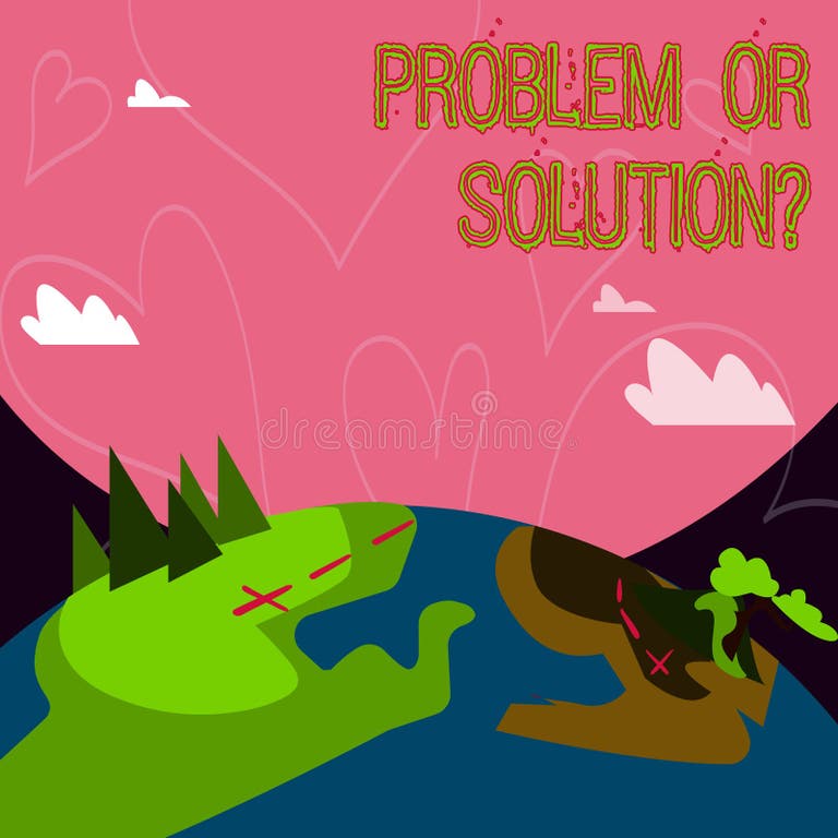 Conceptual Hand Writing Showing Problem or Solutionquestion. Business ...