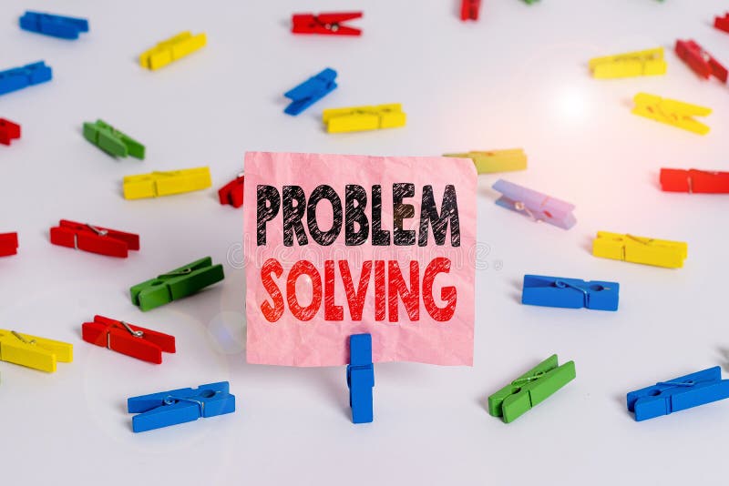 Conceptual Hand Writing Showing Problem Solving. Business Photo Text To ...