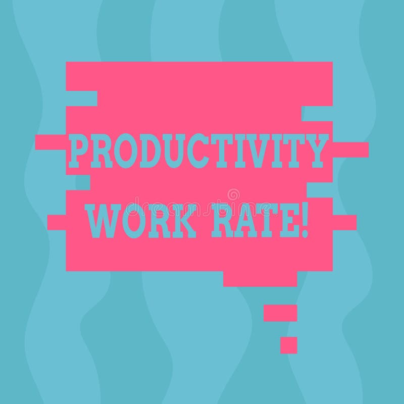 Conceptual Hand Writing Showing Productivity Work Rate. Business Photo ... Conceptual Hand Writing Showing Productivity Work Rate. Business Photo ...