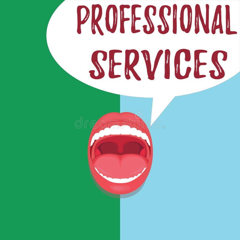 Conceptual Hand Writing Showing Professional Services. Business Photo ...