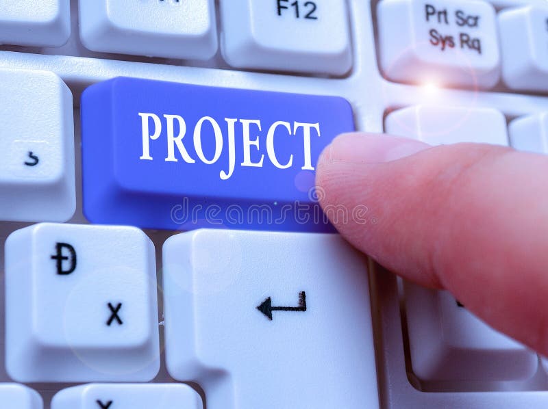 Conceptual Hand Writing Showing Project. Business Photo Text Planned ...