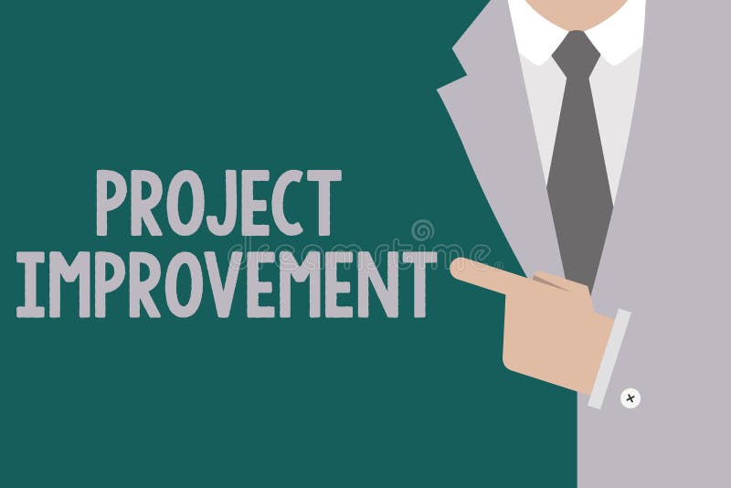 Project, Improvement - Typographical Gears Concept Stock Illustration ...