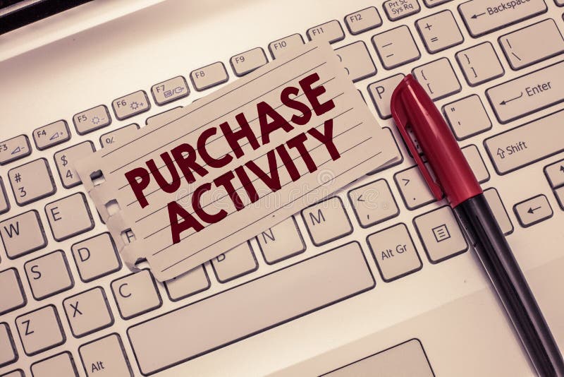 Conceptual Hand Writing Showing Purchase Activity. Business Photo ... Conceptual Hand Writing Showing Purchase Activity. Business Photo ...