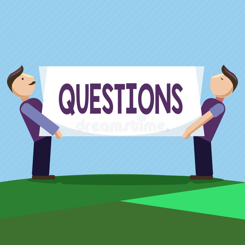 Conceptual Hand Writing Showing Questions. Business Photo Text ...