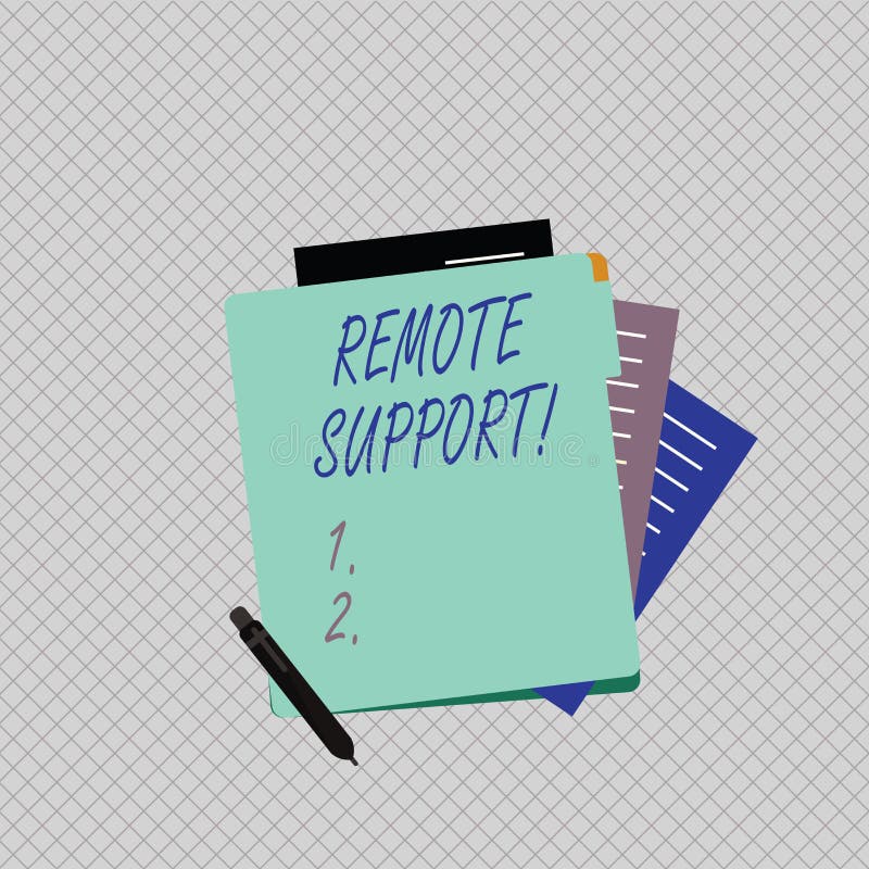 Conceptual Hand Writing Showing Remote Support. Business Photo ...