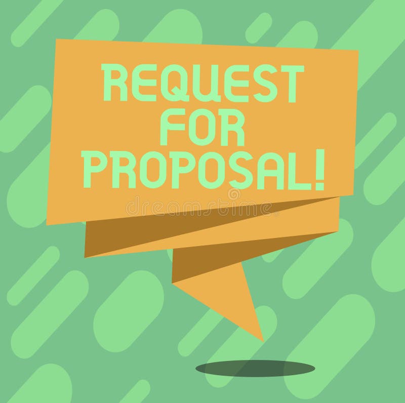 Conceptual Hand Writing Showing Request for Proposal. Business Photo ...