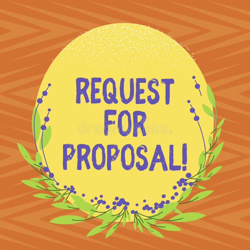 Conceptual Hand Writing Showing Request for Proposal. Business Photo ...