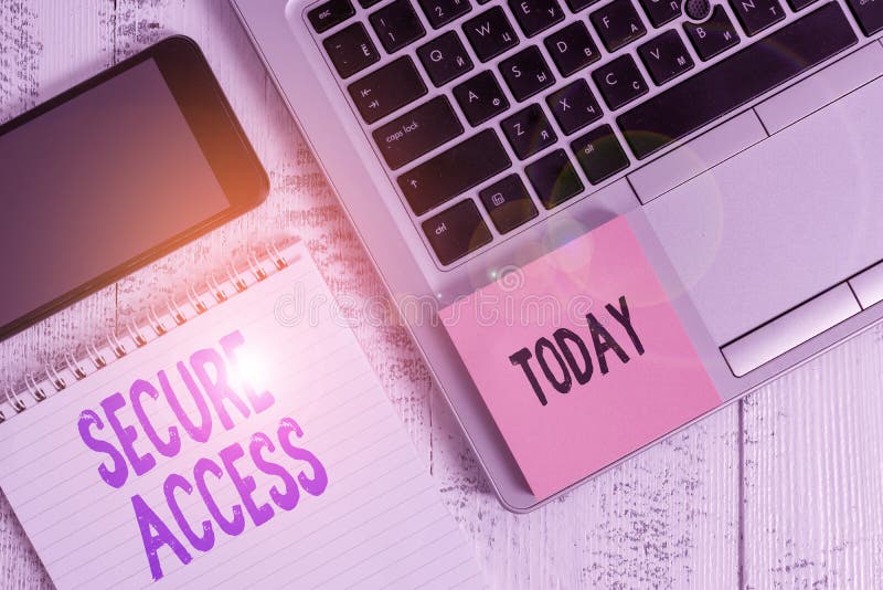 Conceptual Hand Writing Showing Secure Access. Business Photo ...