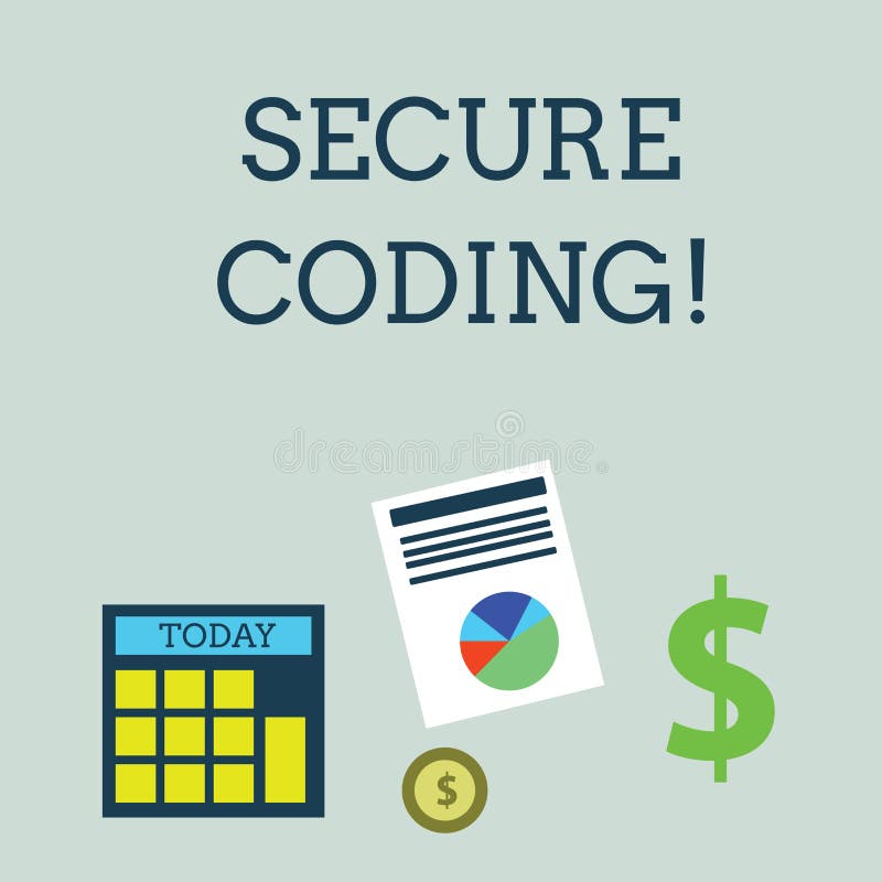 Conceptual Hand Writing Showing Secure Coding Business Photo Showcasing Applied To Avoid The