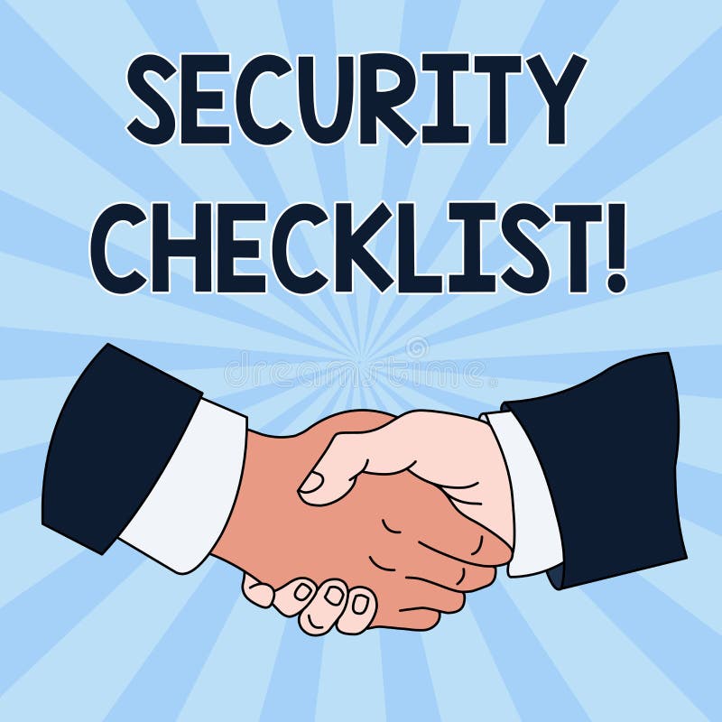 Conceptual Hand Writing Showing Security Checklist. Business Photo ...