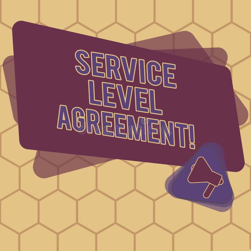 Conceptual Hand Writing Showing Service Level Agreement. Business Photo ...