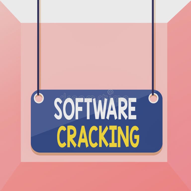 Conceptual Hand Writing Showing Software Cracking. Business Photo Showcasing Modification of ...